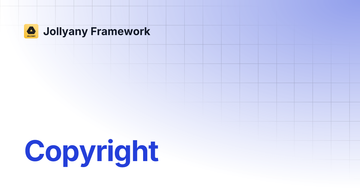 Copyright | Jollyany Framework