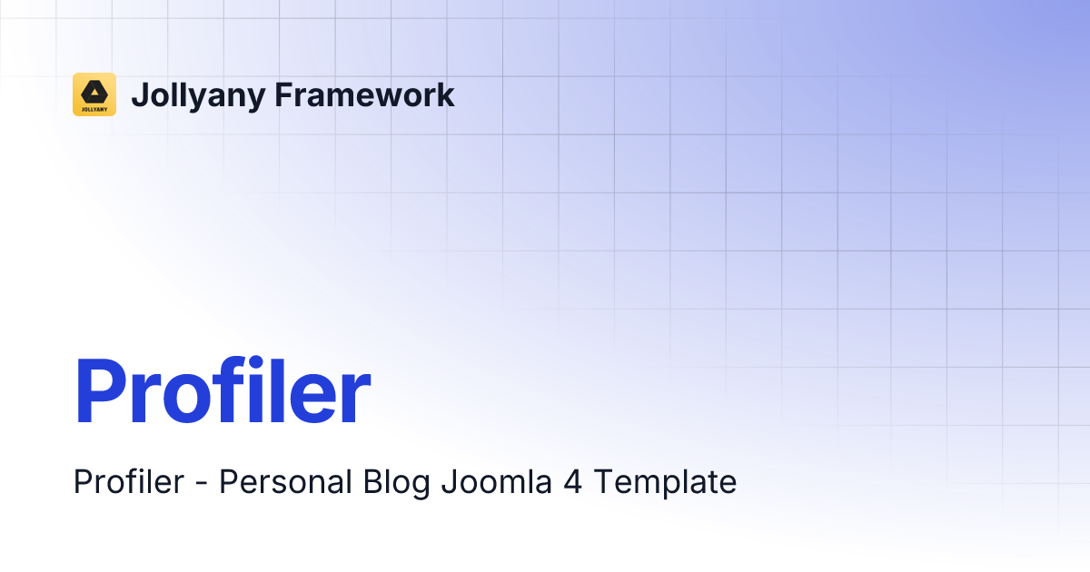 Profiler | Jollyany Framework